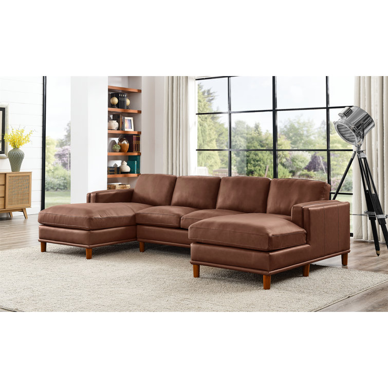 Wade Logan® Aunye 3 - Piece Upholstered Sectional & Reviews | Wayfair